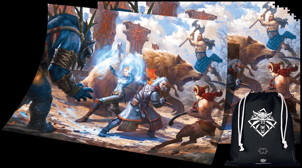 The Witcher Geralt & Triss In Battle Puzzle 1000 Pieces - GamesPlus Malta