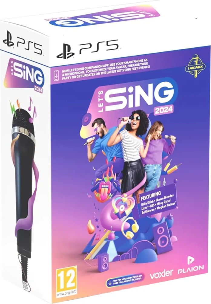 PS5 Let's Sing 2024 with Microphone - GamesPlus Malta
