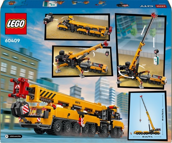 LEGO City 60409 Yellow Mobile Construction Crane - GamesPlus Malta