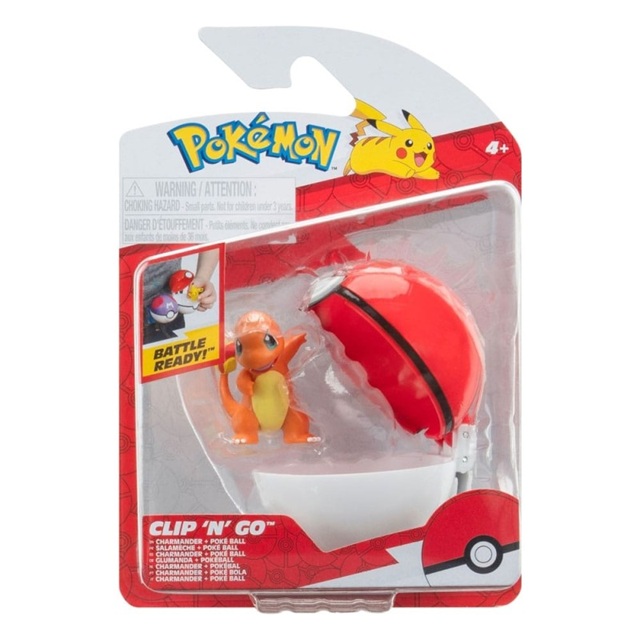 Pokemon Charmander & Poke Ball Clip'n'Go Figure - GamesPlus Malta